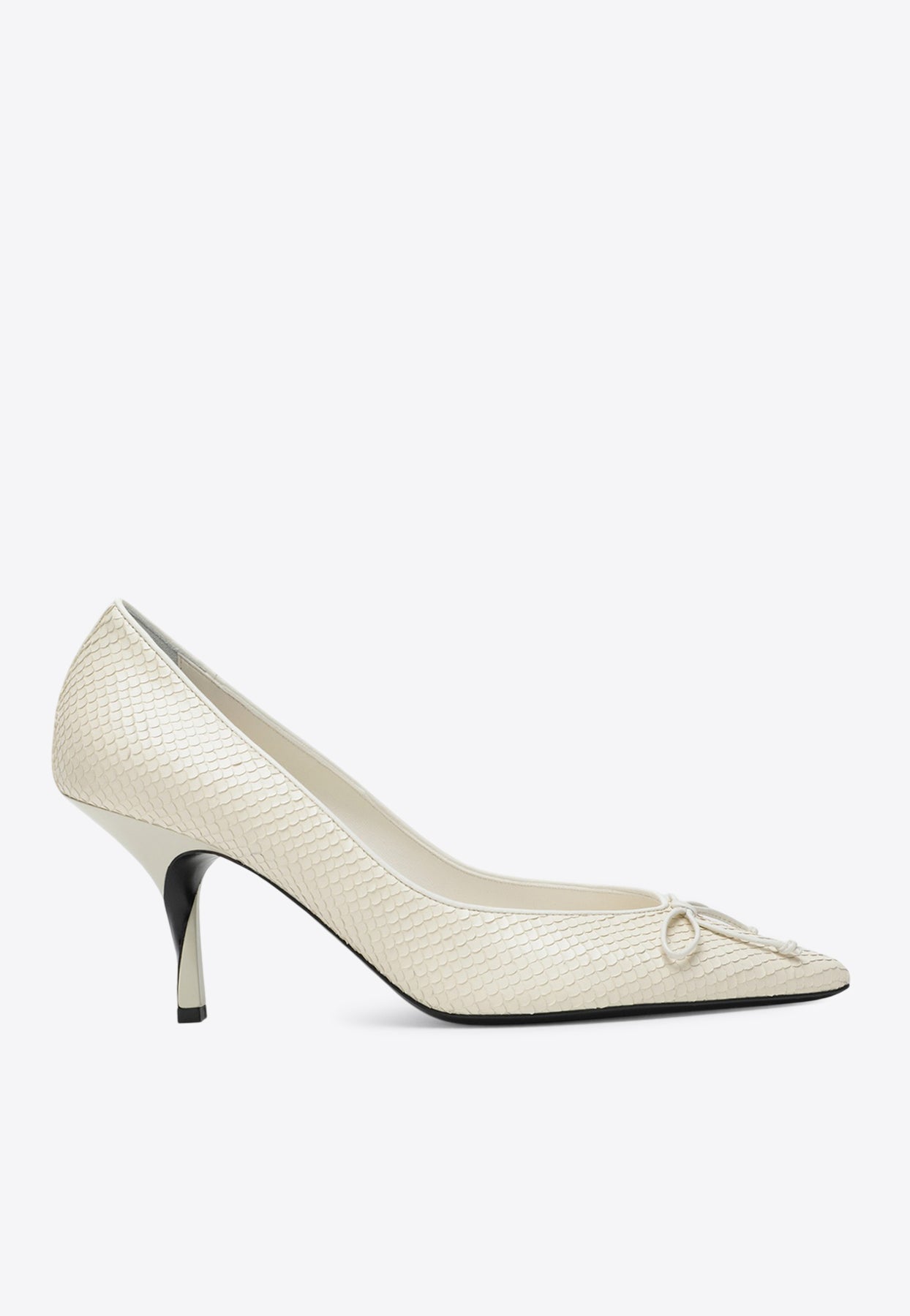 Tourni 80 Python-Embossed Leather Pumps – THAHAB US