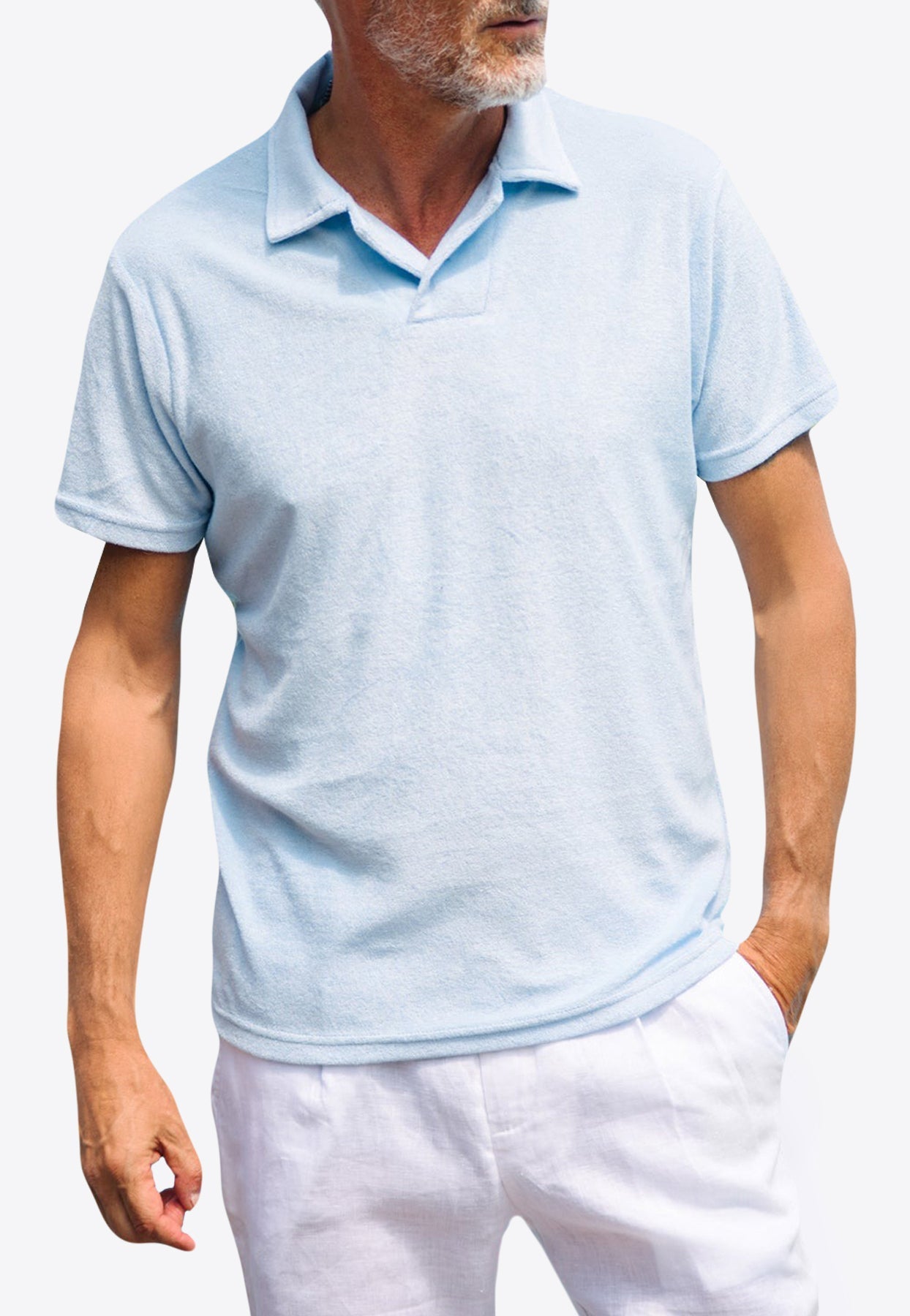 Cabanon Polo T-shirt in Towel Fabric – THAHAB US