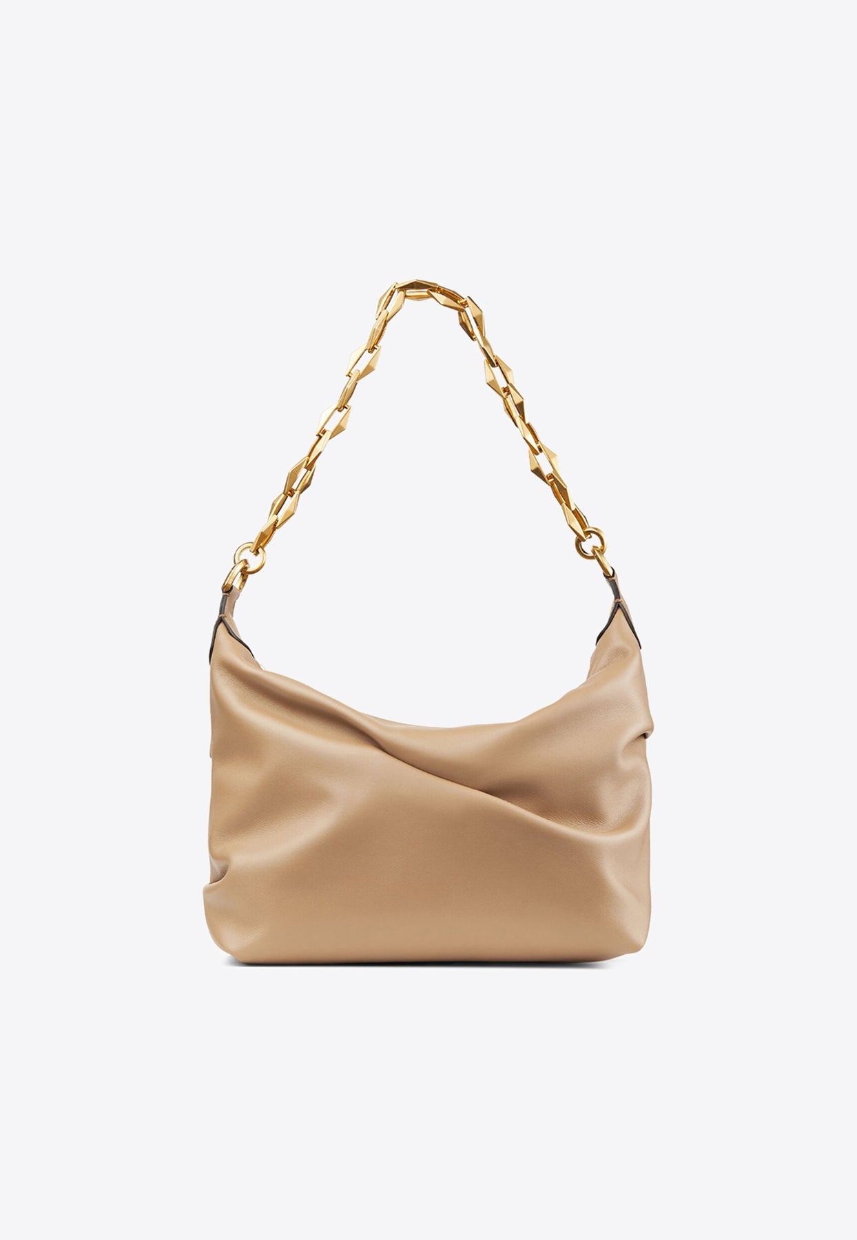 Small Diamond Hobo Bag in Leather – THAHAB US